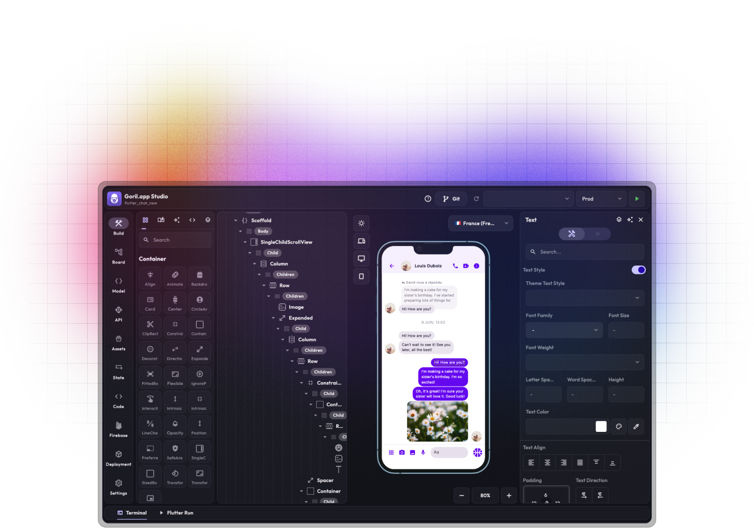 Goril.app Studio - Low Code Flutter IDE